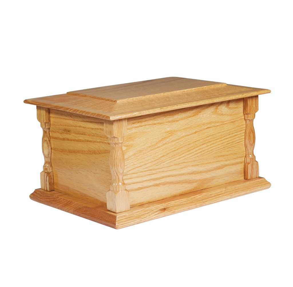 Oak Malvern Adult Casket Urn | Wathall's Funeral Directors
