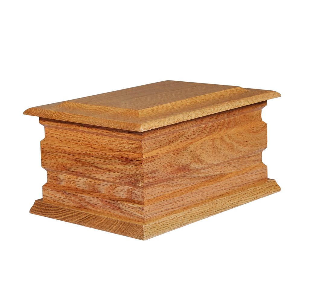 Oak Bath Adult Casket Urn | Wathall's Funeral Directors