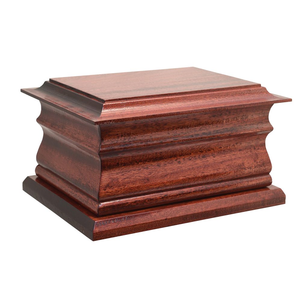Thorpe Rose Wooden Casket Urn | Wathall's Funeral Directors